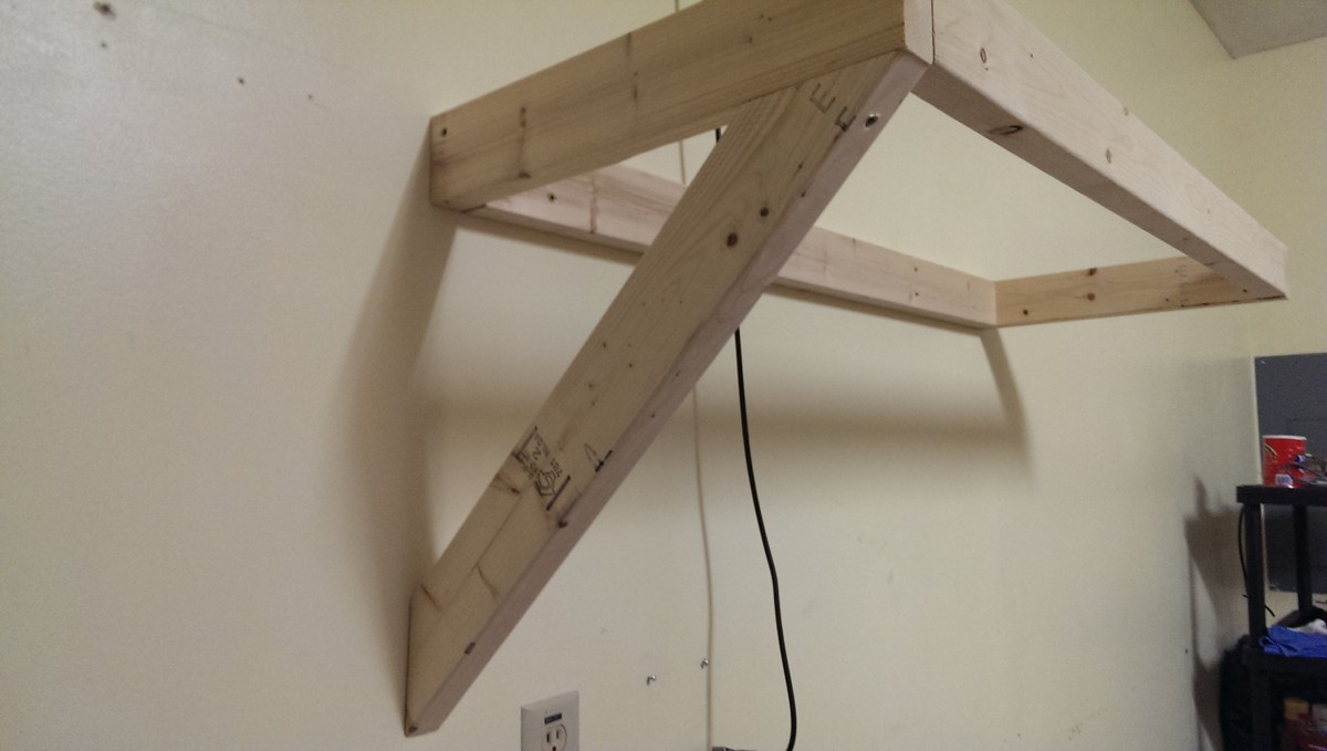 Building a garage shelf